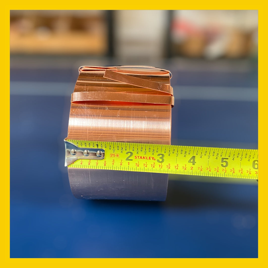 Raw Copper Flashing Strip, 10"x3.25" | Copperlab