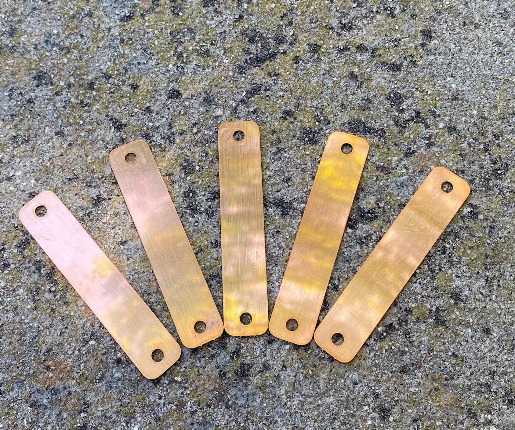 Copper Connector Strip with Holes, 2.5 (10 Pack) | Copperlab