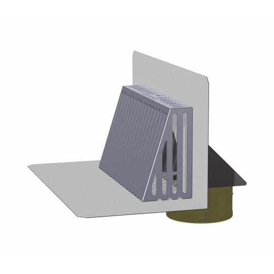 PVC-Clad Stainless Steel Inside Wall Parapet Roof Drain | Copperlab