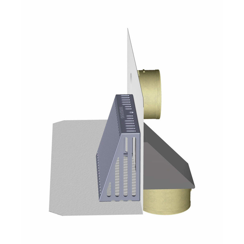 PVC-Clad Stainless Steel Inside Wall Parapet Roof Drain with Overflow ...