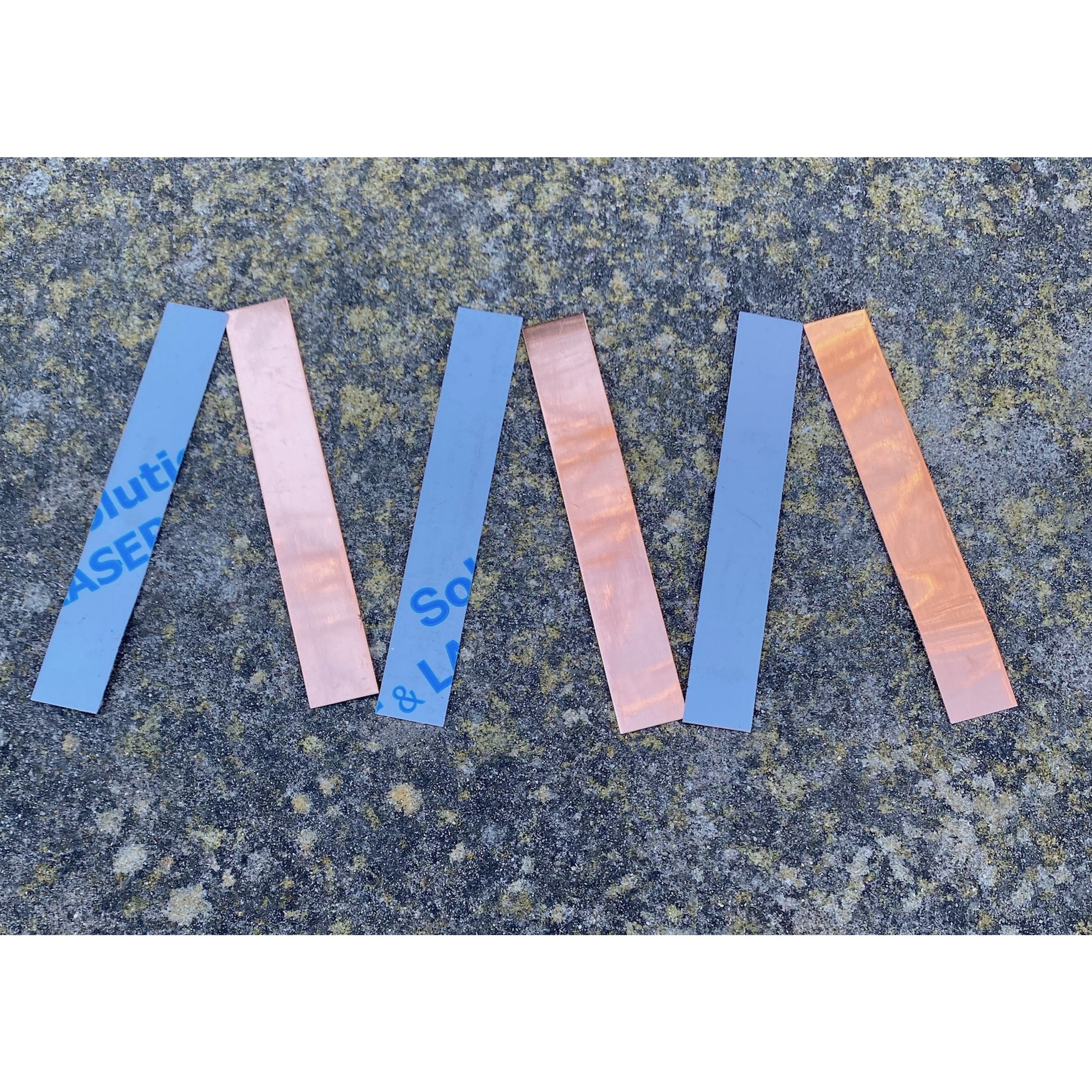 Raw Copper Stamping Blanks, 5"x .75" | Copperlab