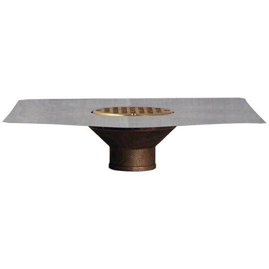 Stainless Steel Thin Membrane Bowl Deck Drain | Copperlab