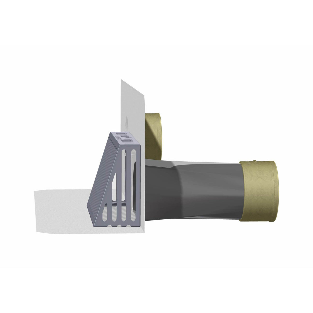 Parapet Roof Drain w/ Overflow, Stainless Steel | Copperlab